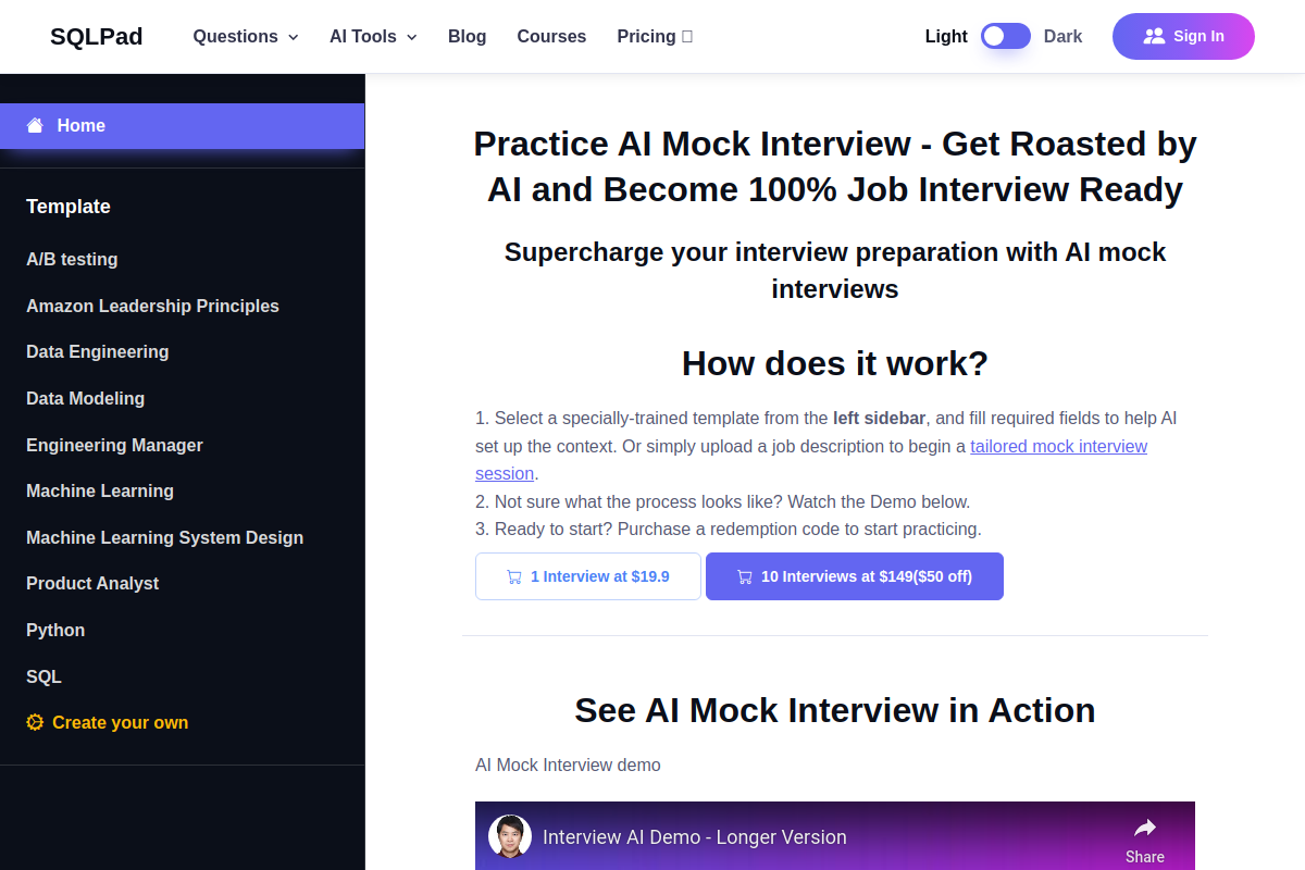 AI Mock Interview: Pricing, Features, Reviews, Alternatives & More 2024